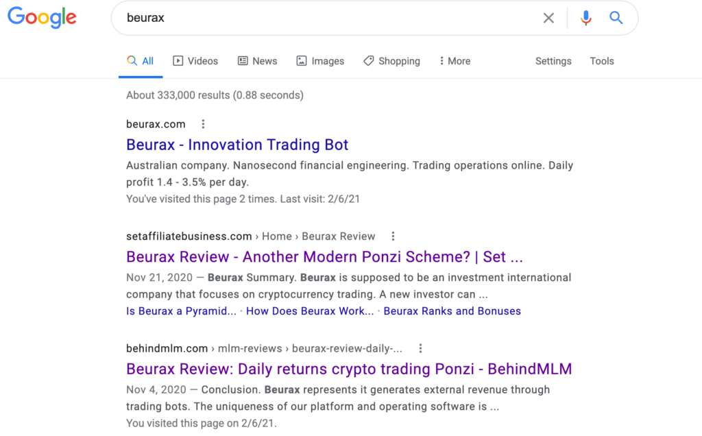 Beurax Review: CryptoCurrency Investing Business – Scam or LEGITIMATE ...